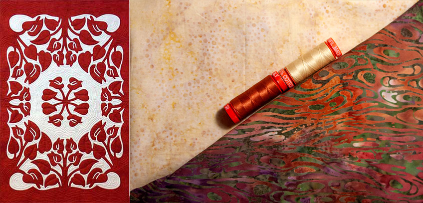 Pacific Rim Quilt | Anthurium Pattern and Fabric Pack 2640